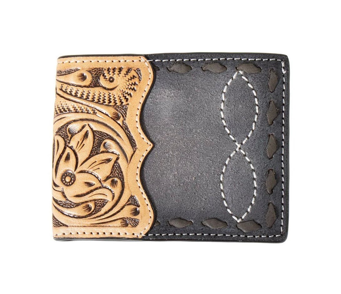 3D Belt Trifold Hand-Tooled Floral Wallet | CrossRail Apparel & Tack