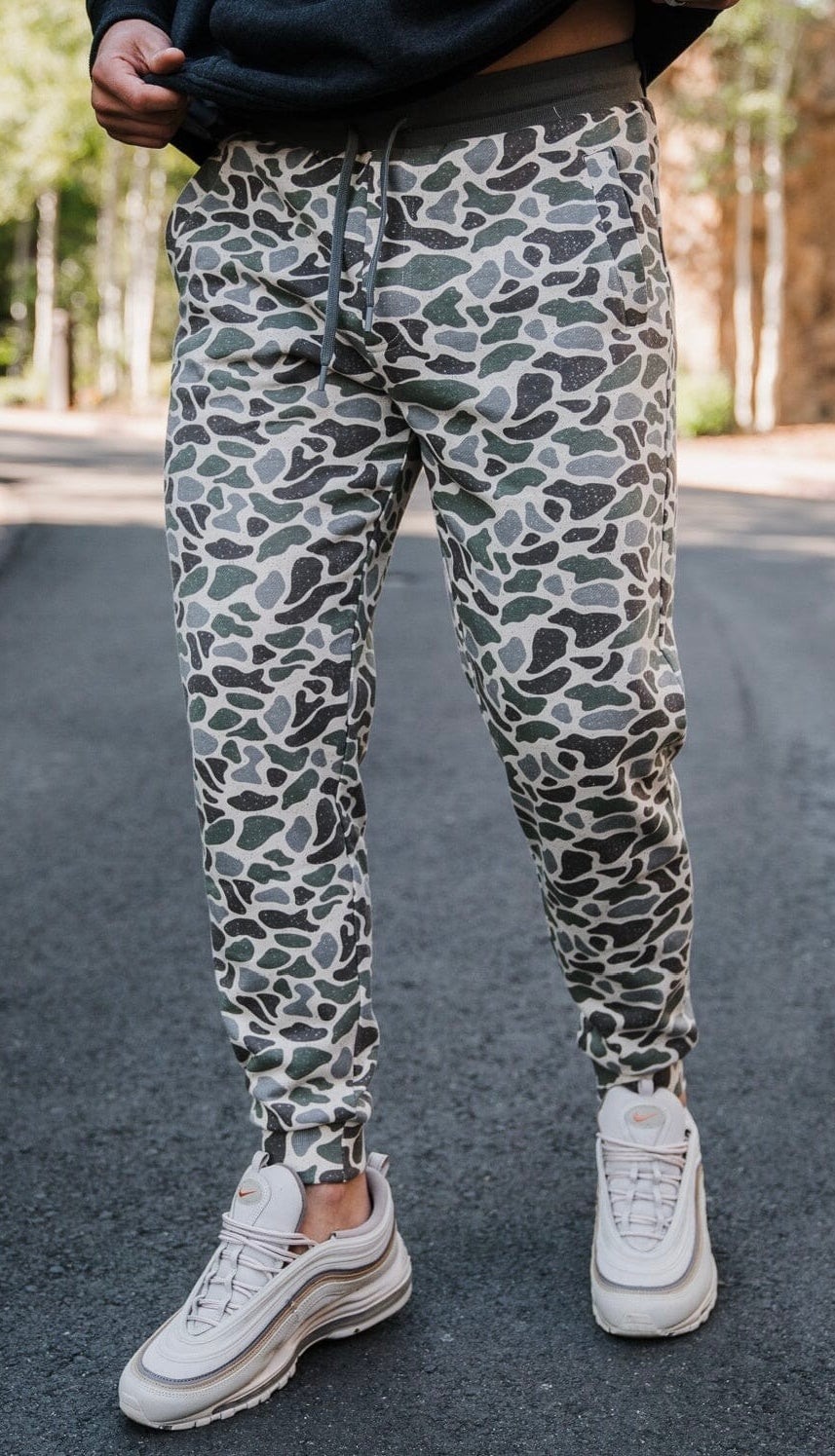Fleece Jogger - Classic Deer Camo by Burlebo | CrossRail Apparel & Tack